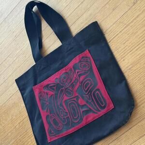 Bags | Indigenous First Nations Tote Bag Red Black Design Hundred ...